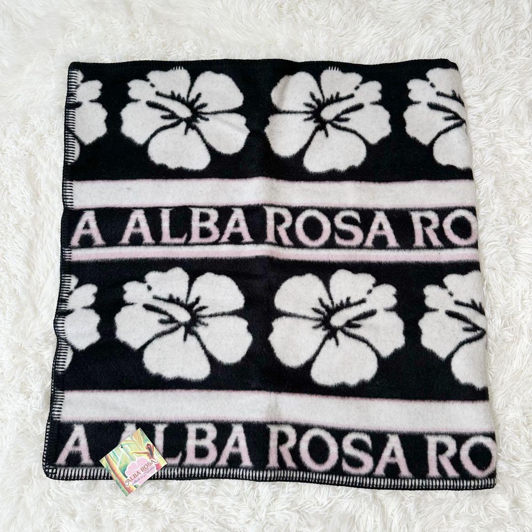 【新品未使用タグ付き】ALBA ROSA アルバローザ ウールブランケット 総柄