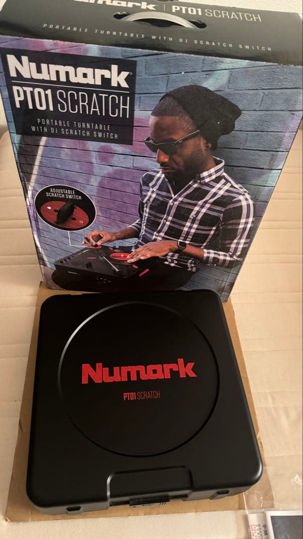 PT-01 Numark スクラッチ ハンディー ターンテーブル DJ レコード