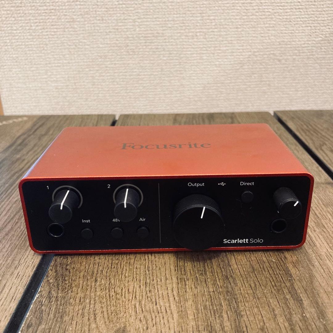 【美品】Focusrite Scarlett Solo (gen.4)