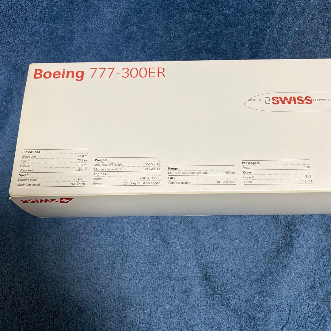 SWISSのBoeing 777-300ERモデル、1/200スケール