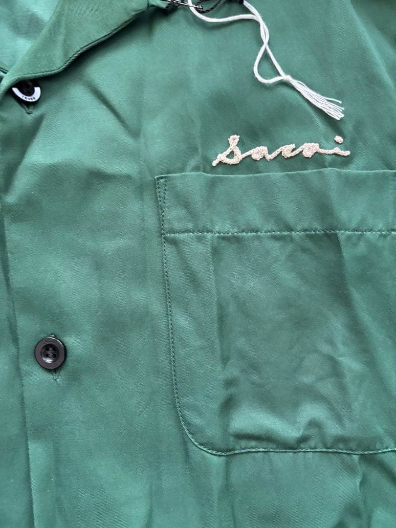 sacai Cotton Twill Bowling Shirt サカイ