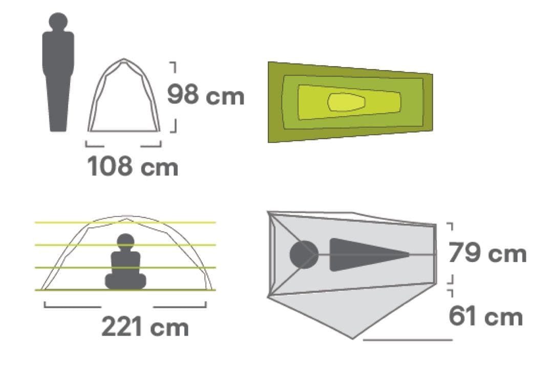 ニーモ　ホーネットオズモ1P 純正フットプリント付