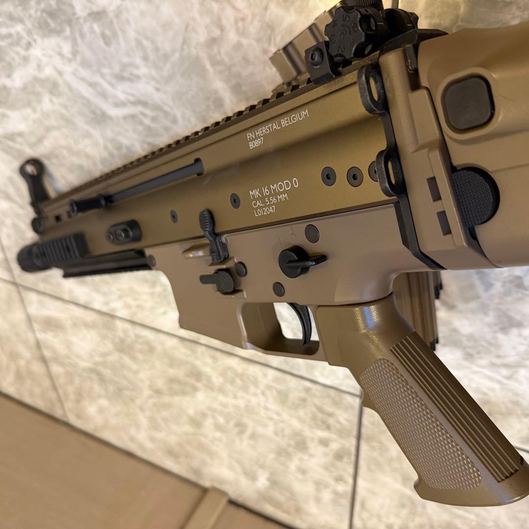 ［リコイルオミット済み］次世代電動ガン SCAR-L CQC タンカラー