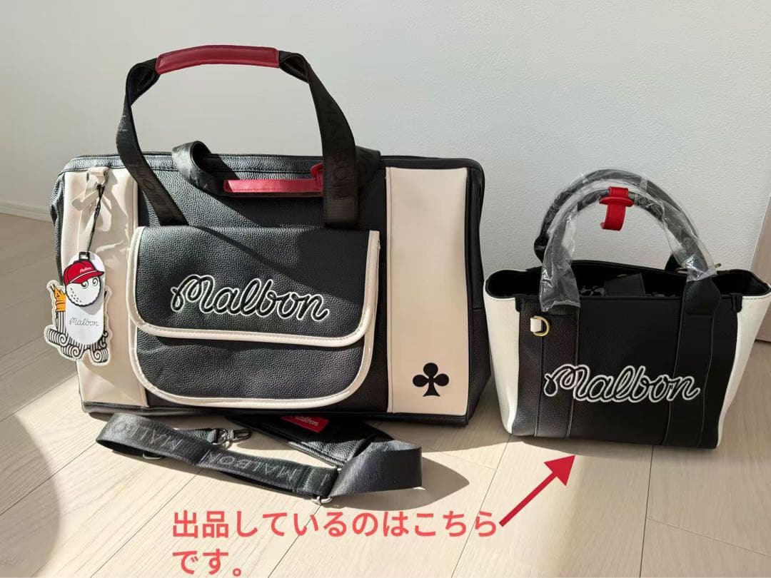 即日発Malbon Golf トートバッグ ゴルフバッグ2WAY ショルダー付