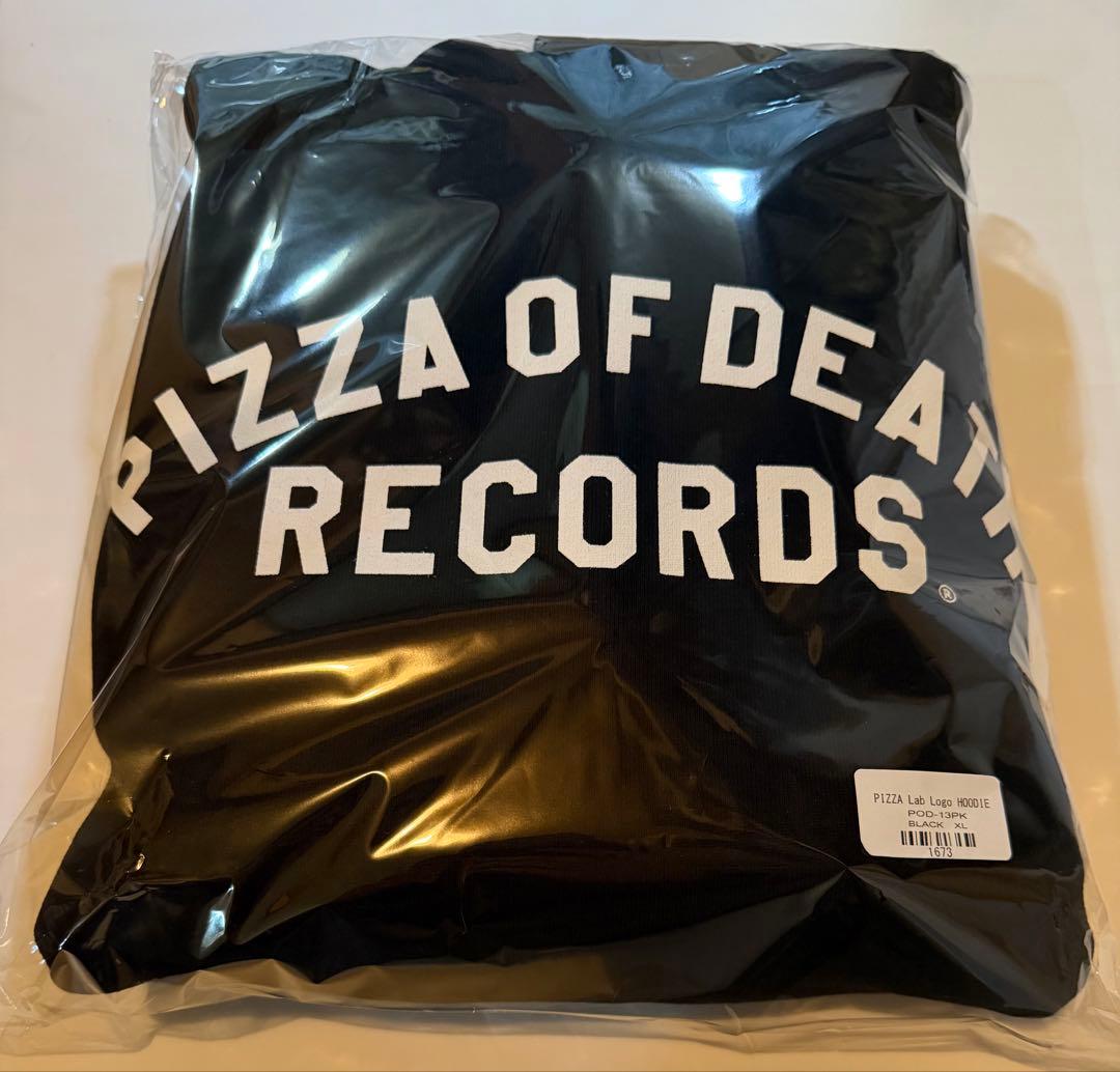 PIZZA OF DEATH RECORDS ブラック XL フーディ