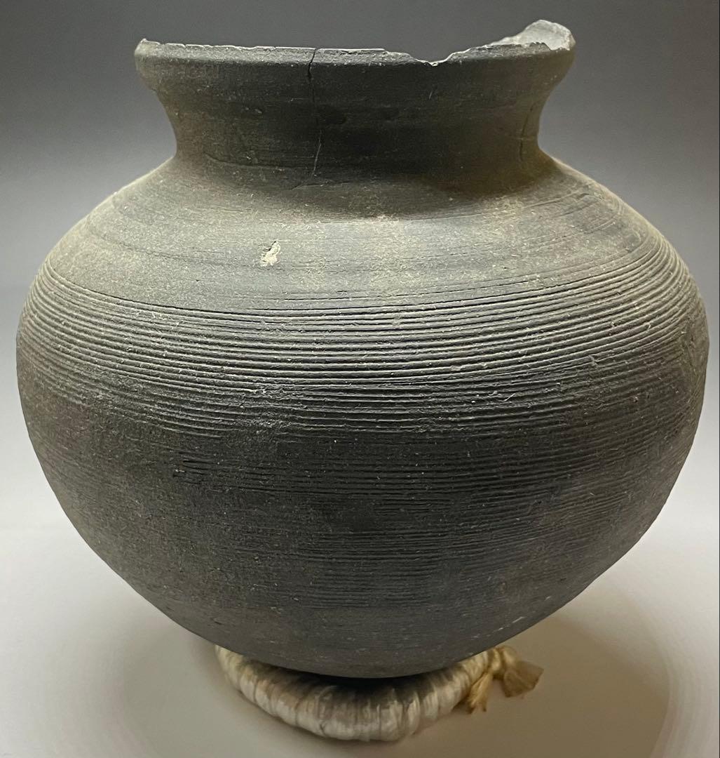 須恵器　新羅　土器　丸瓶　丸壺　箱付　d7703