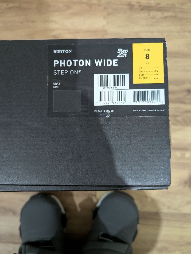 BURTON photon wide steponブーツ　26cm