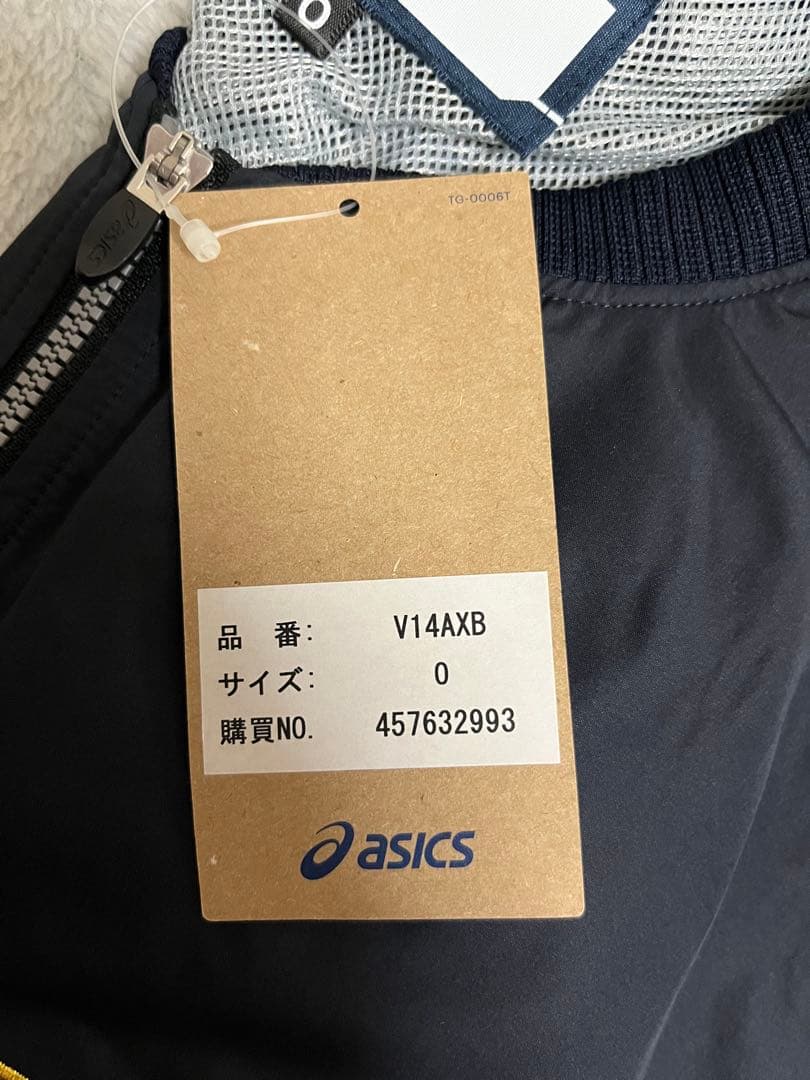 asics 半袖ウェア サイズ0 ネイビー　国士舘はんぶい