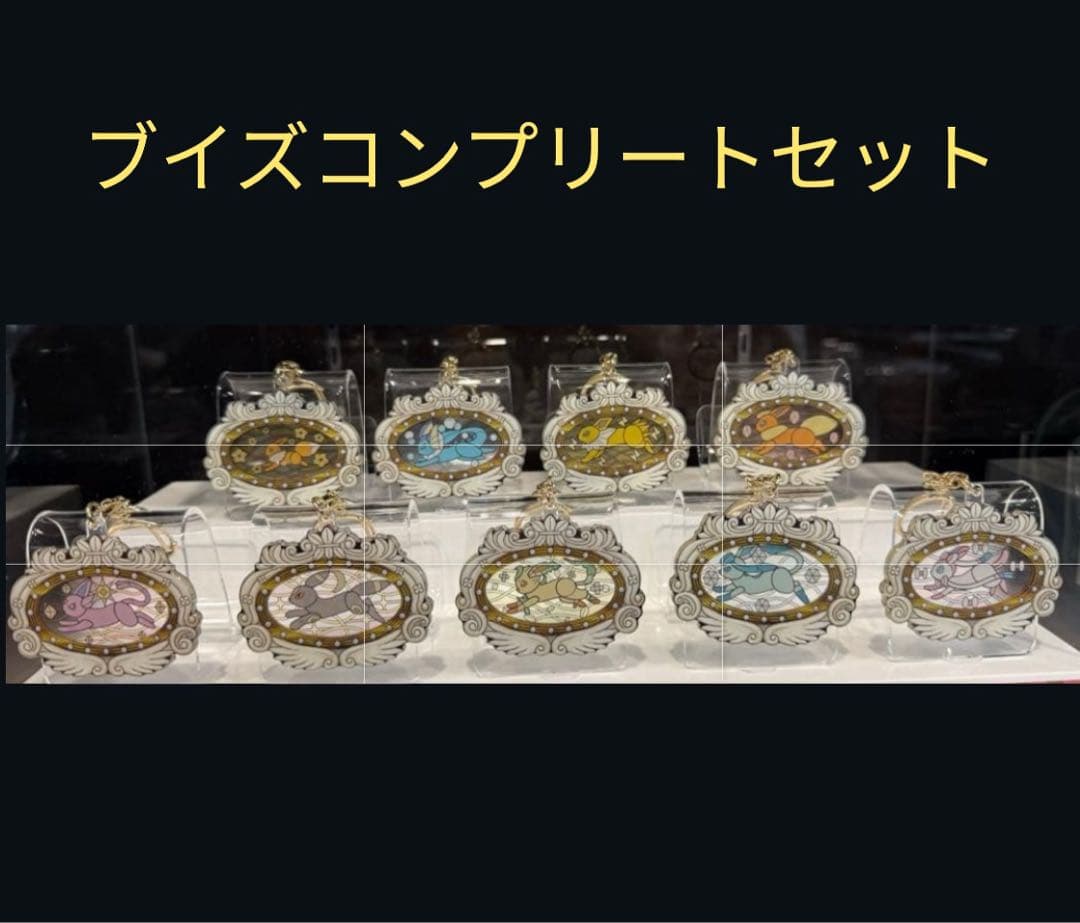 ポケパークカントー限定　ブイズ　アクリルキーホルダーフルコンプセット