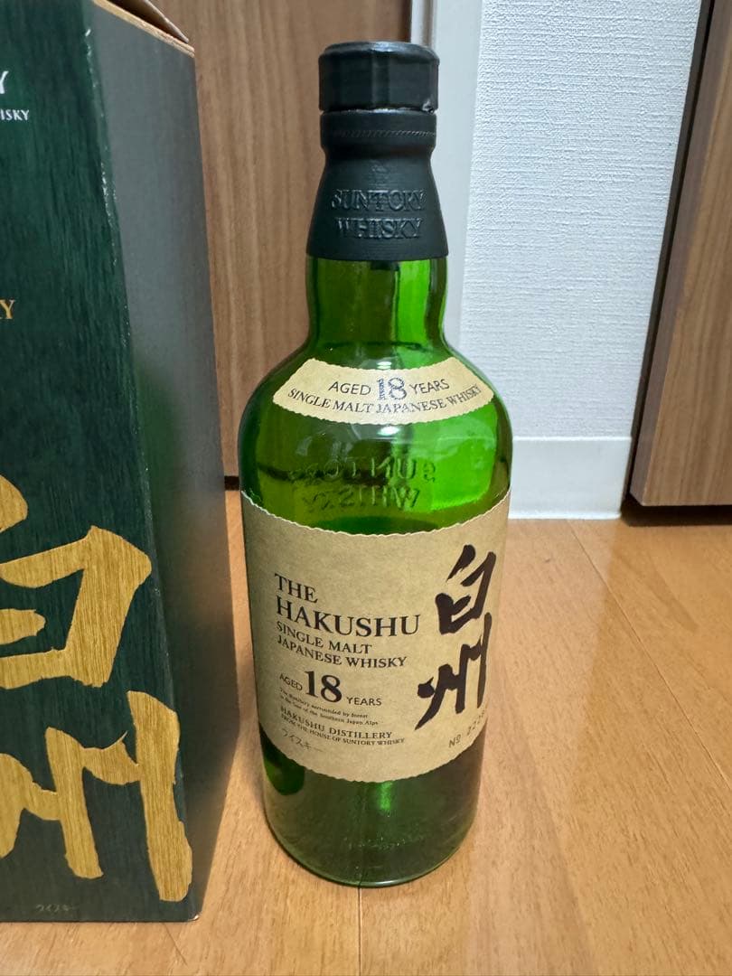 SUNTORY HAKUSHU 18年 シングルモルトウイスキー空瓶空箱