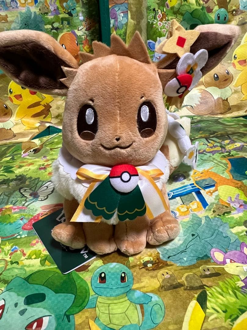 ポケパークカントー　 ショップ　限定 イーブイ　ぬいぐるみ5体セット