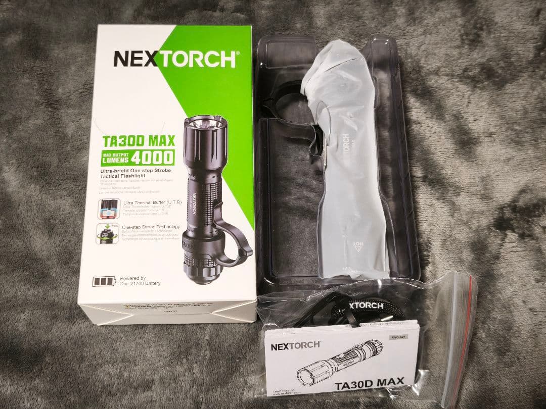 【未使用品】NEXTORCH ta30d max LED 懐中電灯 高輝度