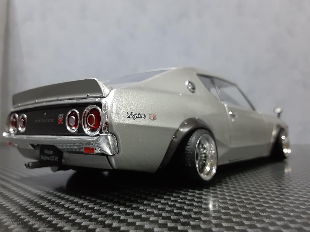 Hachette 1/24 日産 ケンメリ GT-R シルバー カスタム改