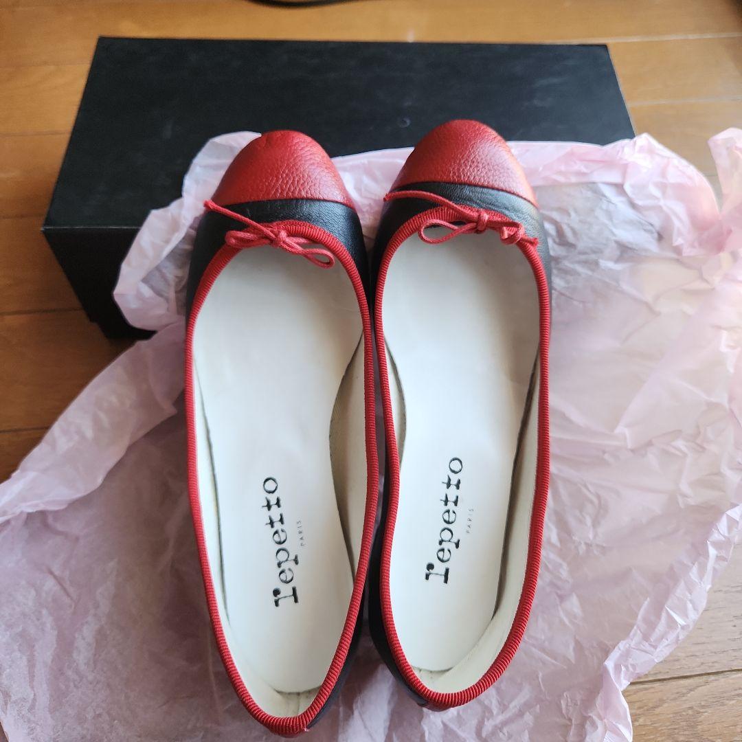Repetto 赤黒 バレエシューズ 36.5