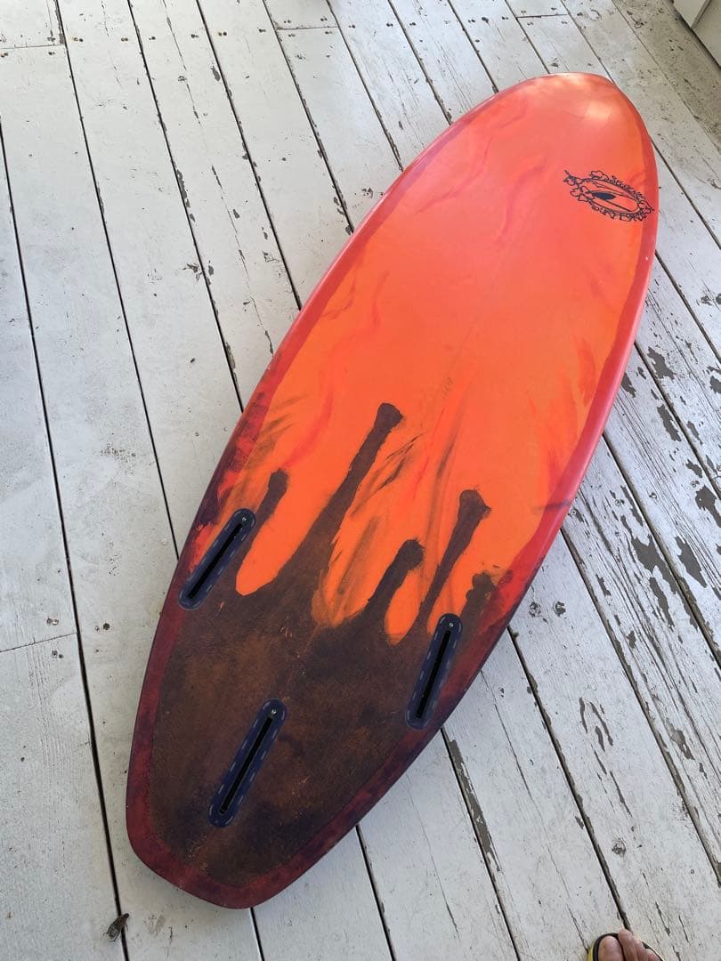 Sequence Surfboards SQ オレンジショートボード　手渡し限定