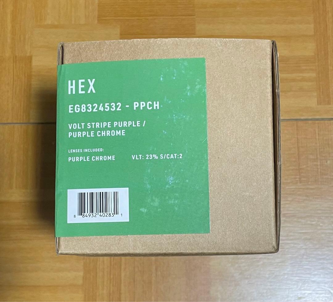 新品未使用ELECTRIC HEX VOLT ストライプパープルミラー人気カラー
