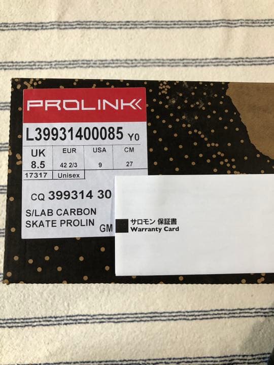S-LAB CARBON SKATE PROLINK サロモン フルカーボンsk