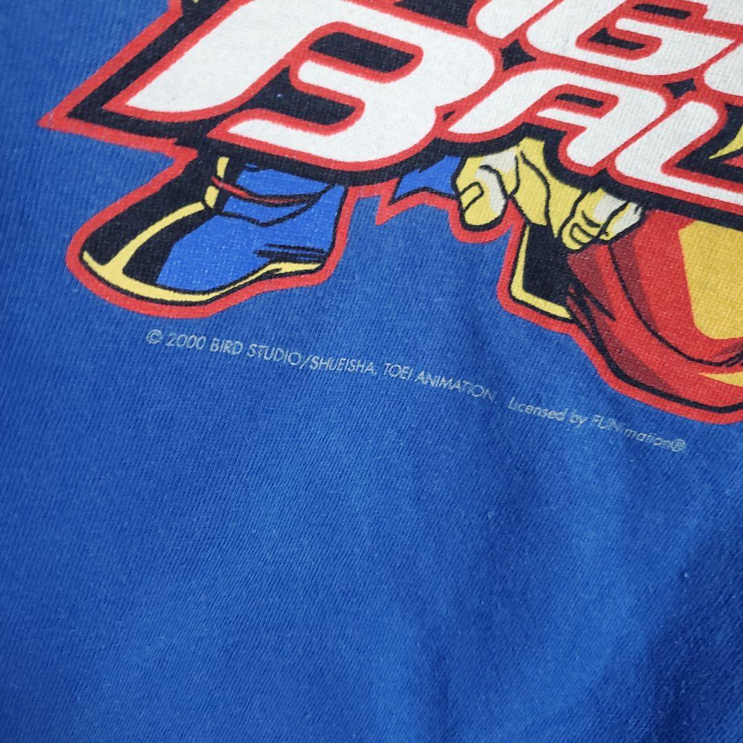 ドラゴンボール　バーダック 悟空 USA カタカナ ロゴ 半袖 tシャツ青