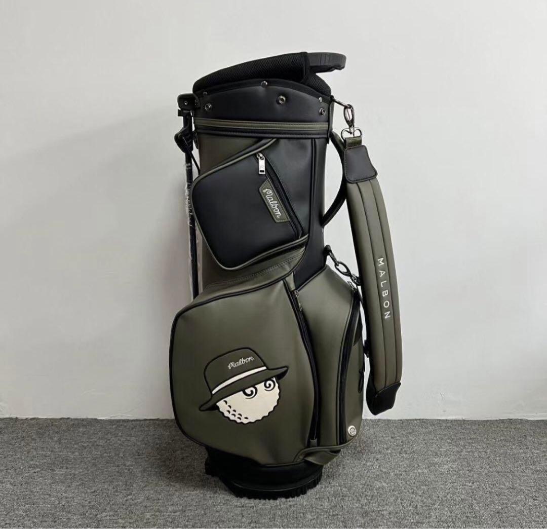 Malbon Golf マルボン ゴルフ キャディバッグ ゴルフバッグ PU