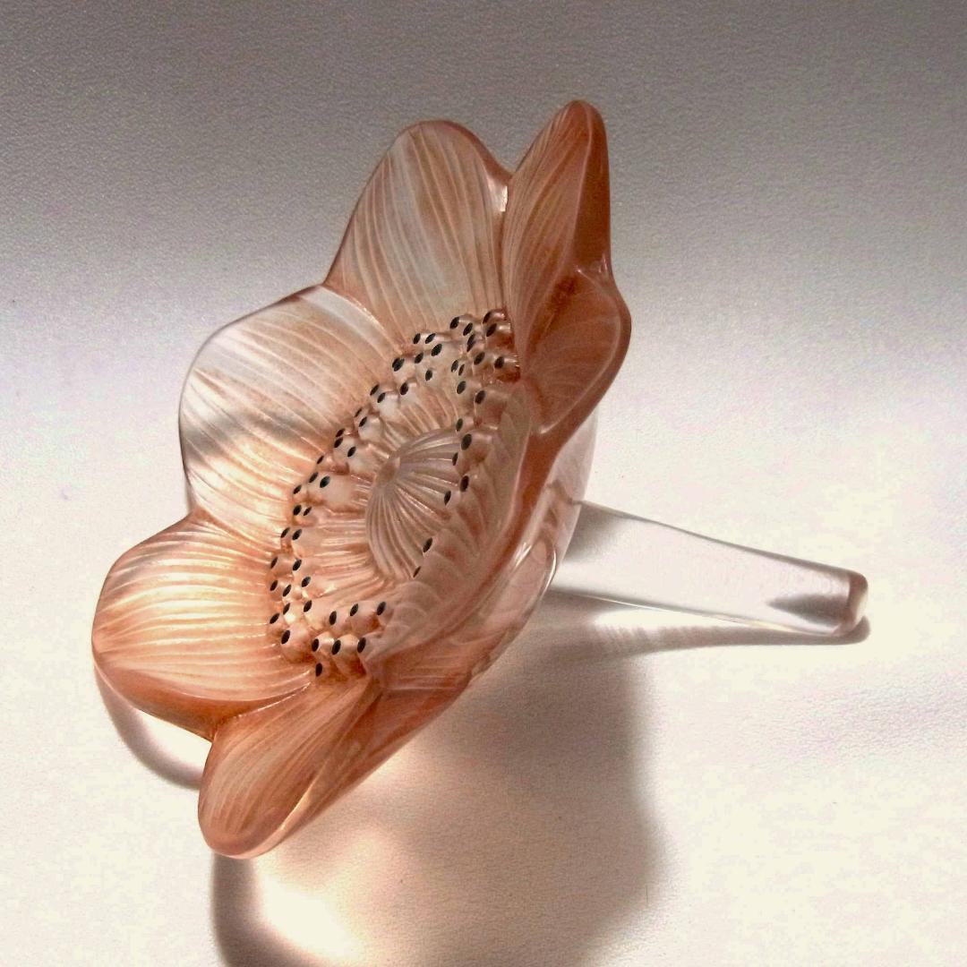 ルネ・ラリック アネモネの花 オブジェ R. LALIQUE