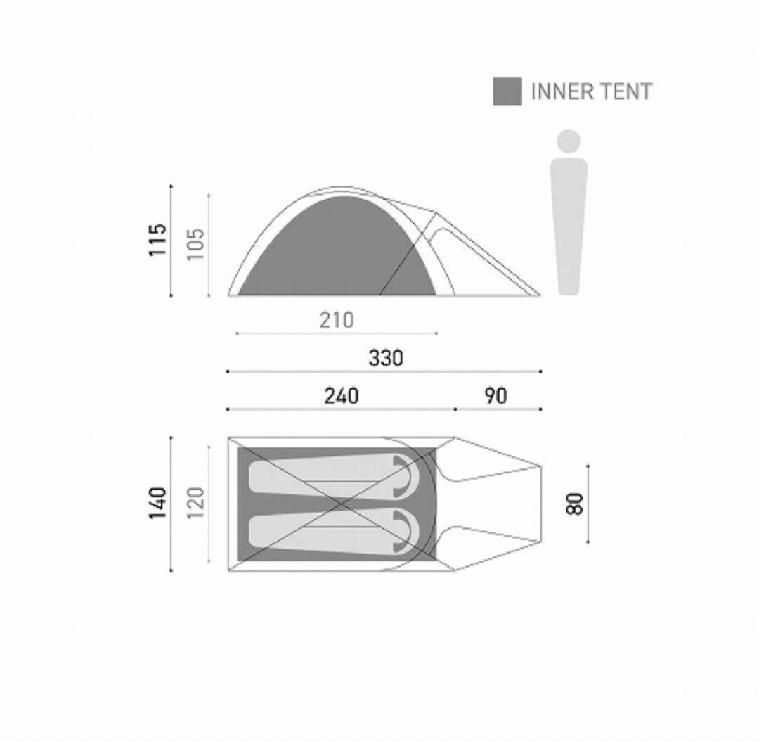 新品　ムラコ　ニンバス　2P muraco