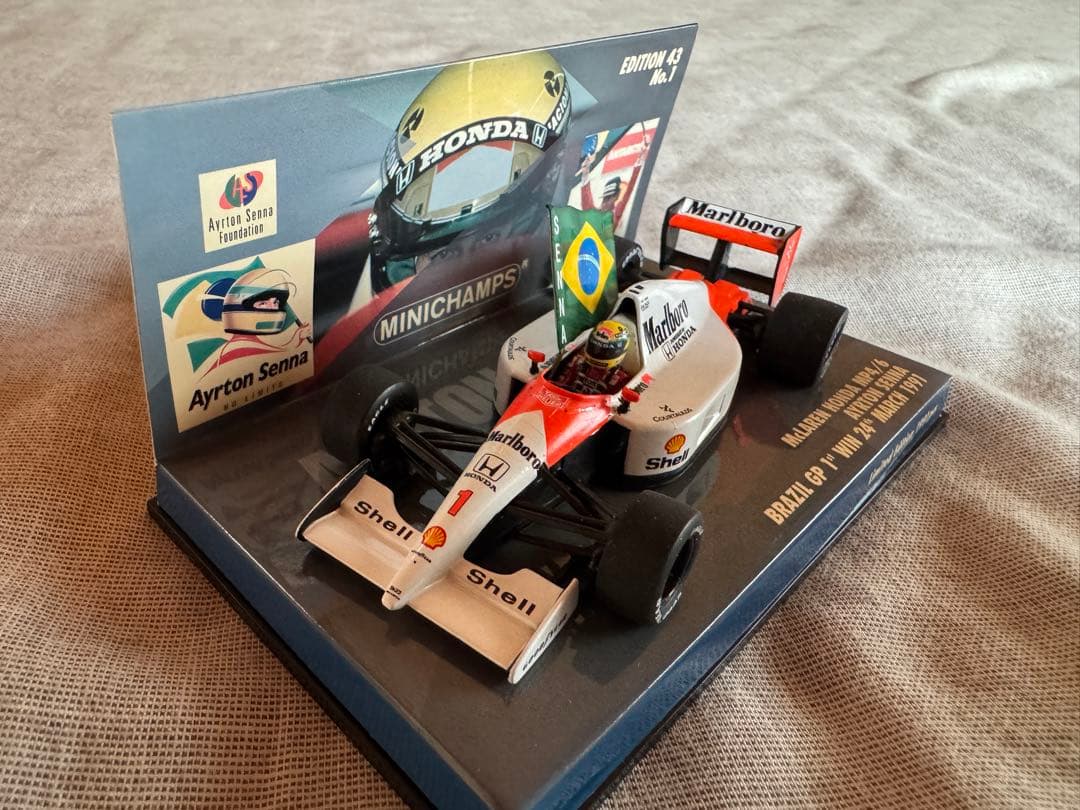 1/43 マクラーレン MP4/6 A.セナブラジルGP