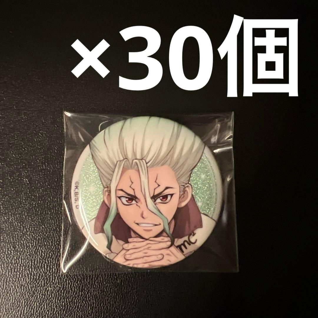 Dr.STONE 新宿マルイアネックス　グリッター缶バッジ　千空　計30個セット