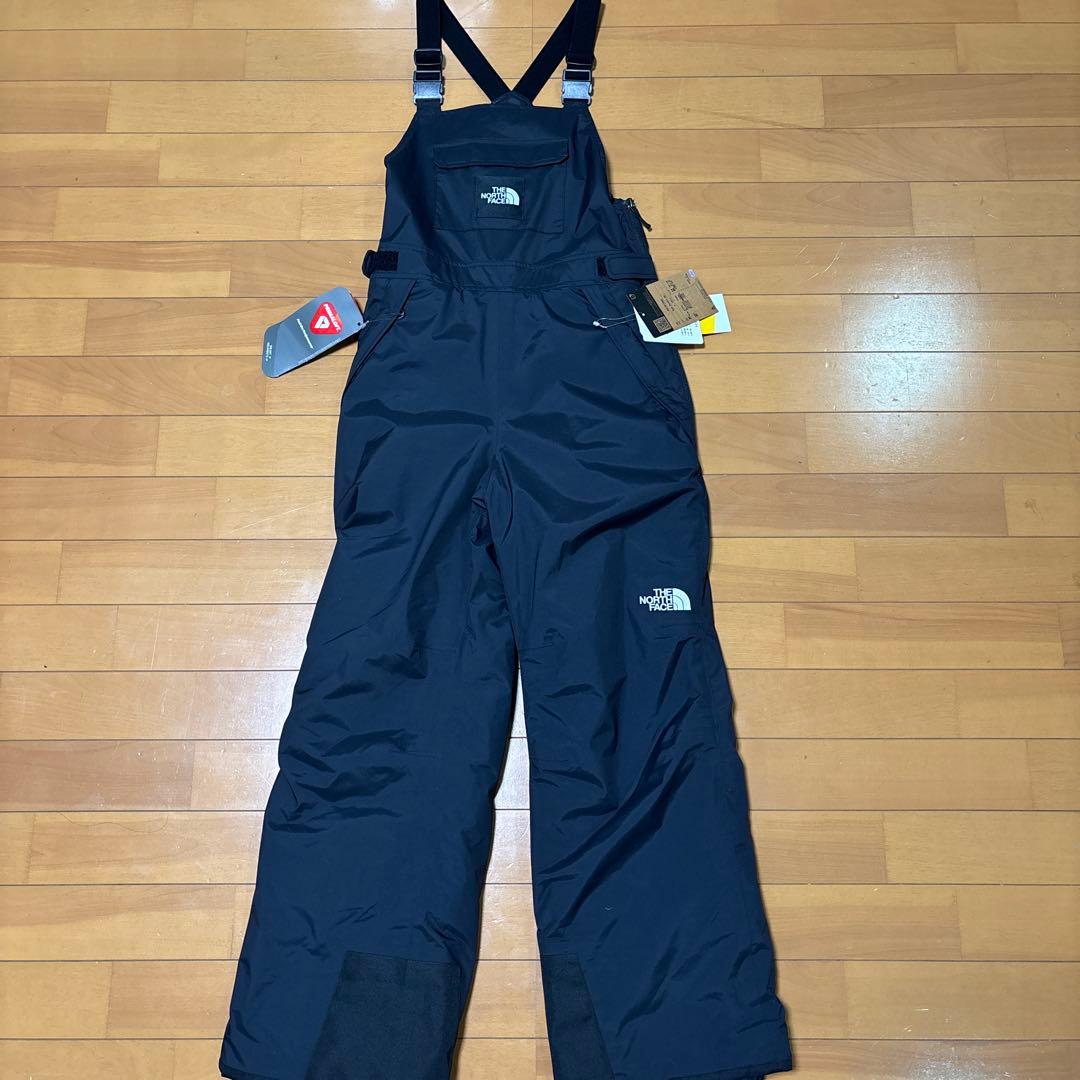THE NORTH FACE 子ども用スキーオーバーオール ブラック　新品