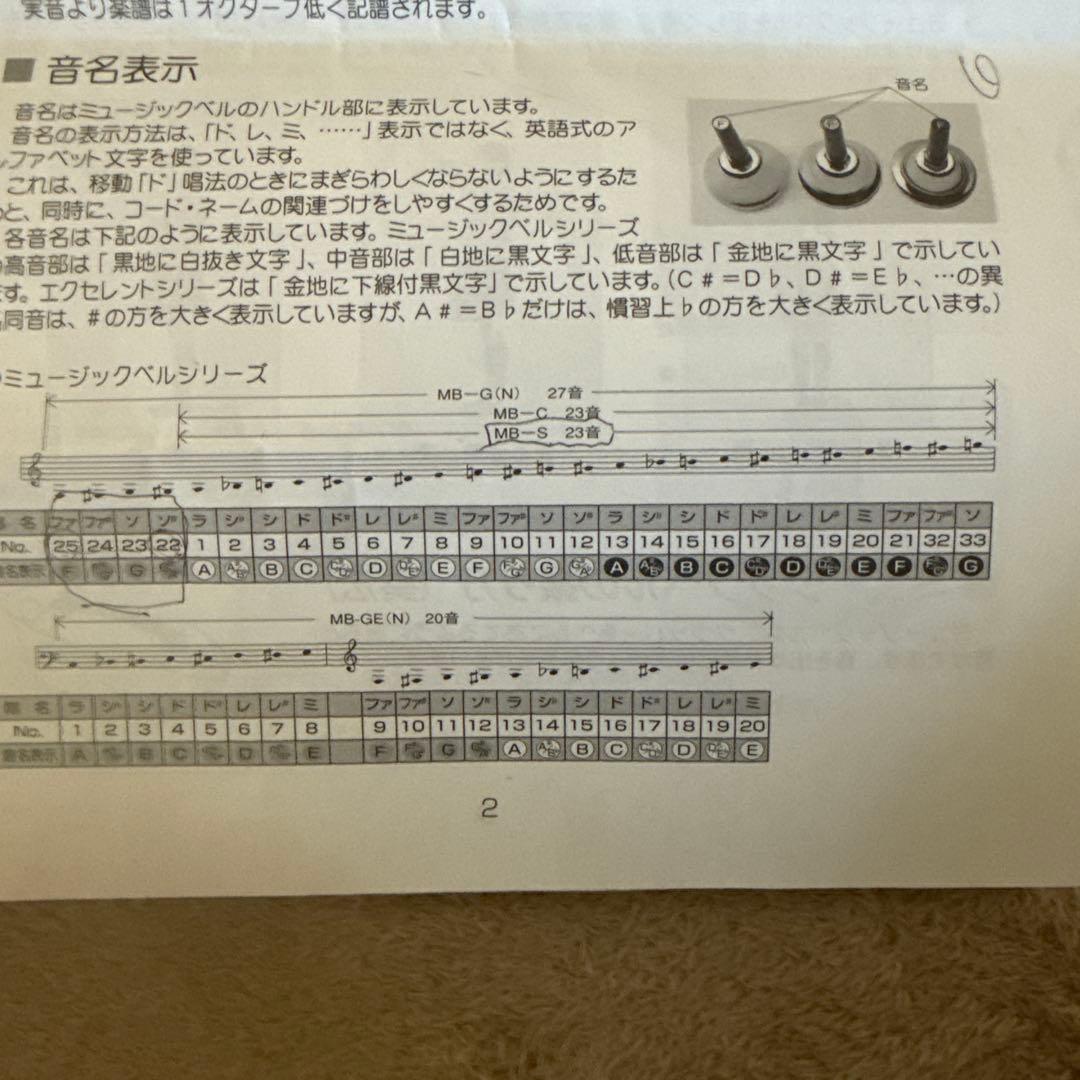 ミュージックベル27個セット 内田洋行