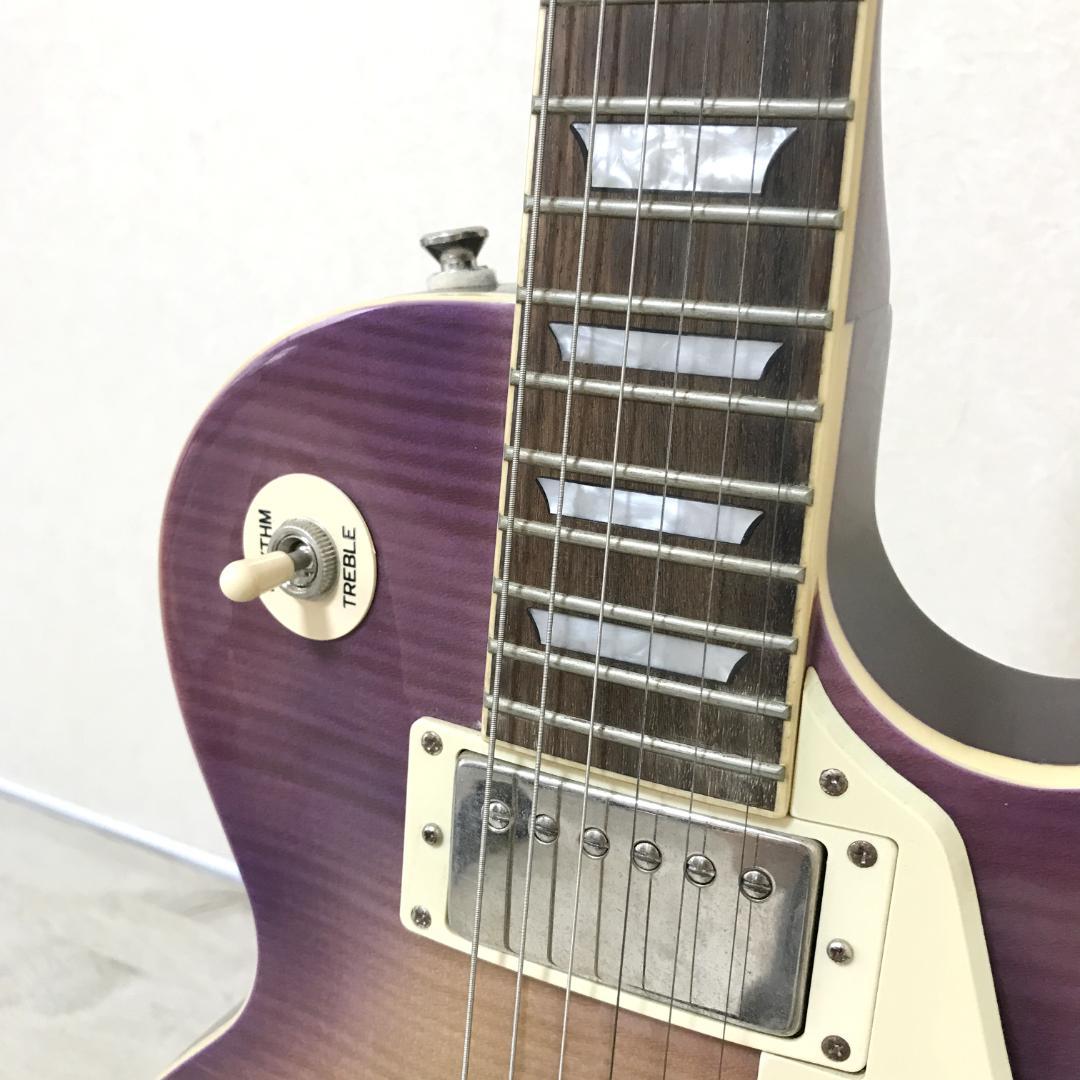【美品】Epiphone レスポール STANDARD PRO エレキギター 紫