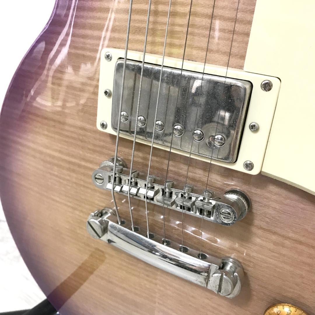 【美品】Epiphone レスポール STANDARD PRO エレキギター 紫