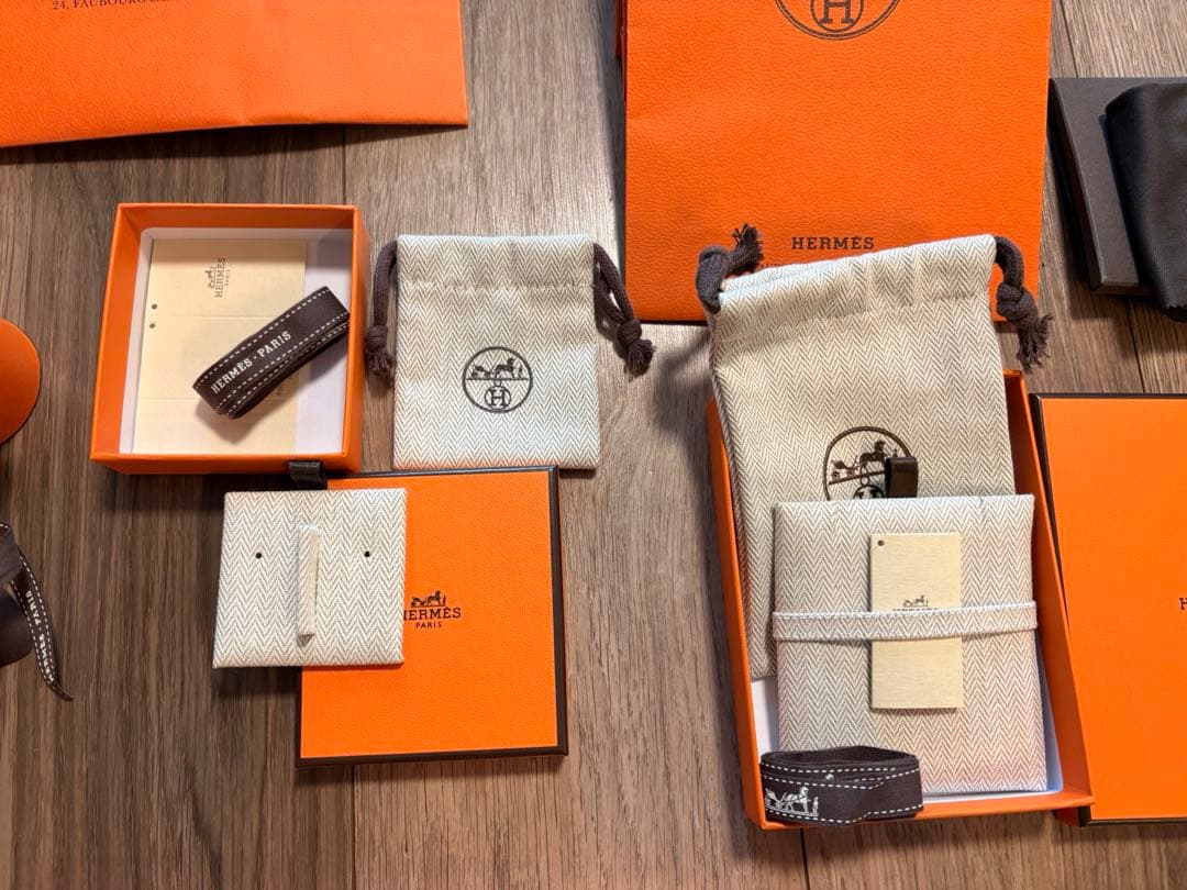 HERMES ショッパー　ギフト包装用アイテム セット