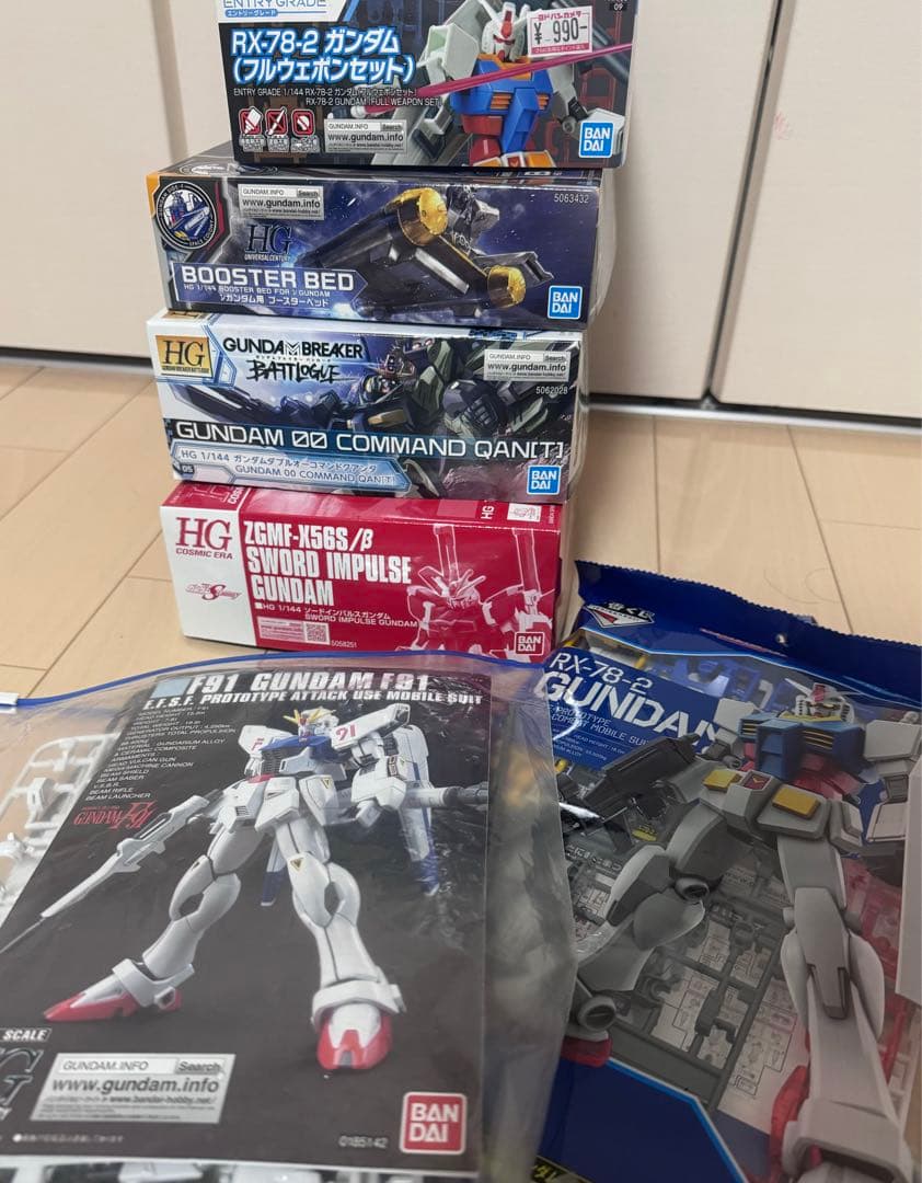 ガンプラまとめ売り6点セット ソードインパルス・ダブルオーコマンドクアンタ等