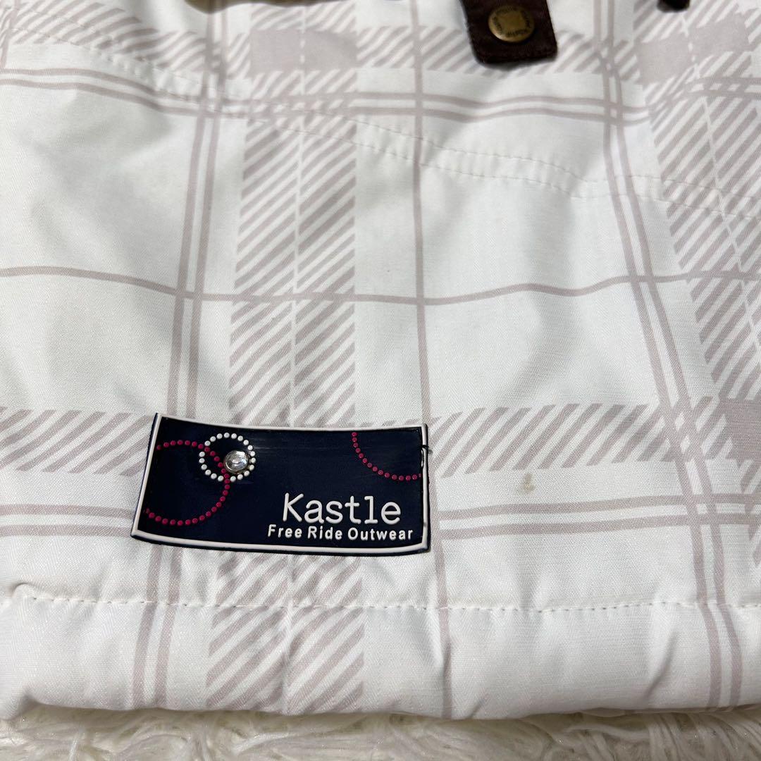 【美品】KASTLE ケスレ スキー スノーボード ウェア ホワイトM