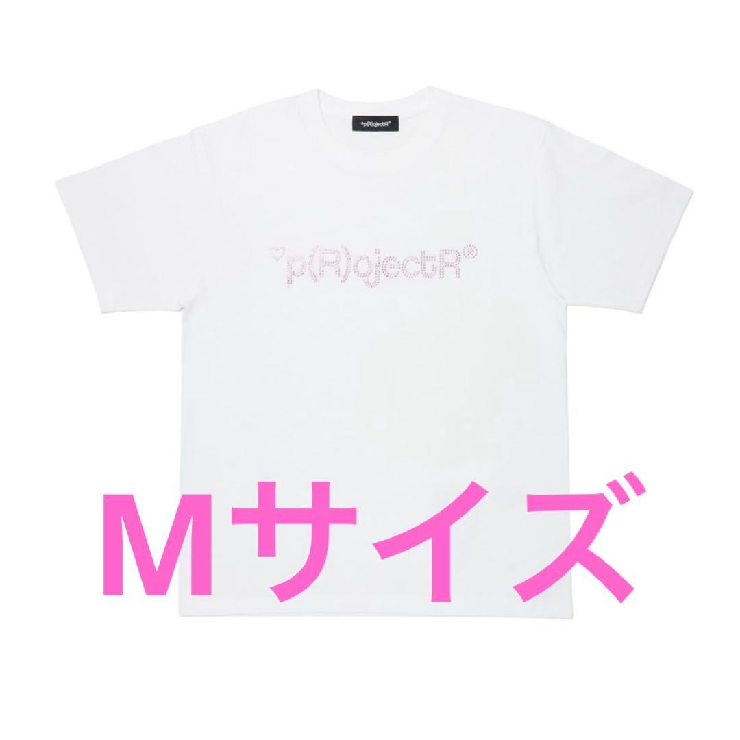 *p(R)ojectR® ラインストーンTシャツ 白Mサイズ