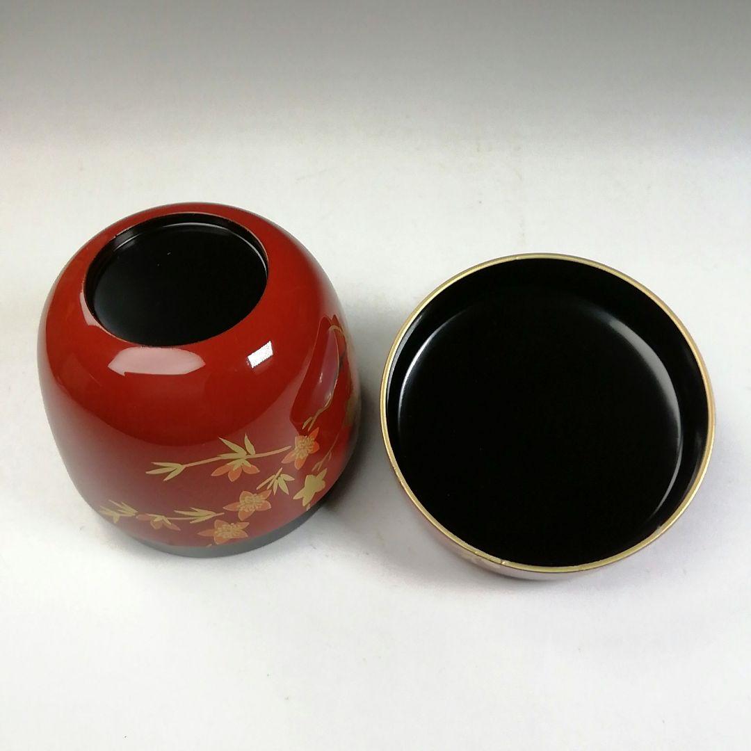 Ｗ２３７　棗　『立雛』『中棗』『和田春峰 作』　共箱　茶道具