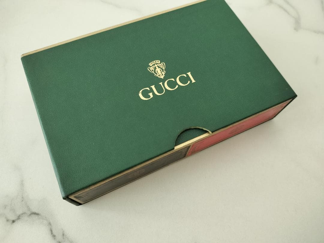 プ*ん様 【未開封】GUCCI トランプ2個 ボックス付き　オールドグッチ　ビン