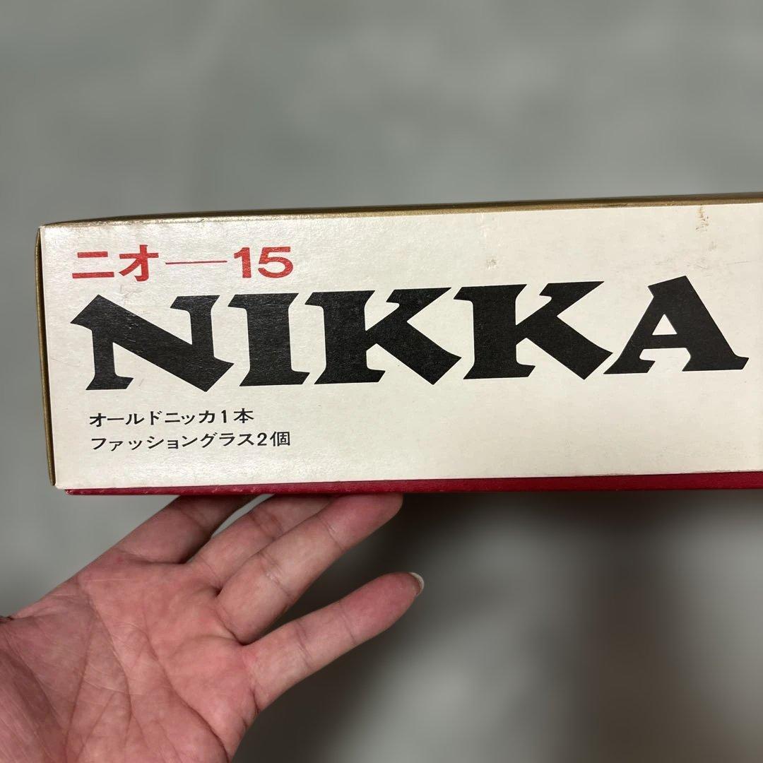 希少❗️古酒オールドニッカギフトセット グラス2コ付き　当時もの　特級43%