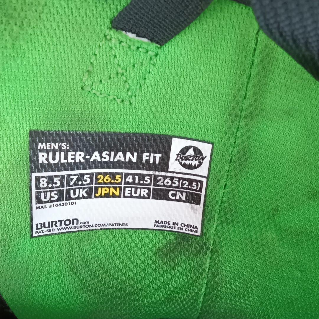 Burton Ruler Asian Fit size 26.5cm 黒