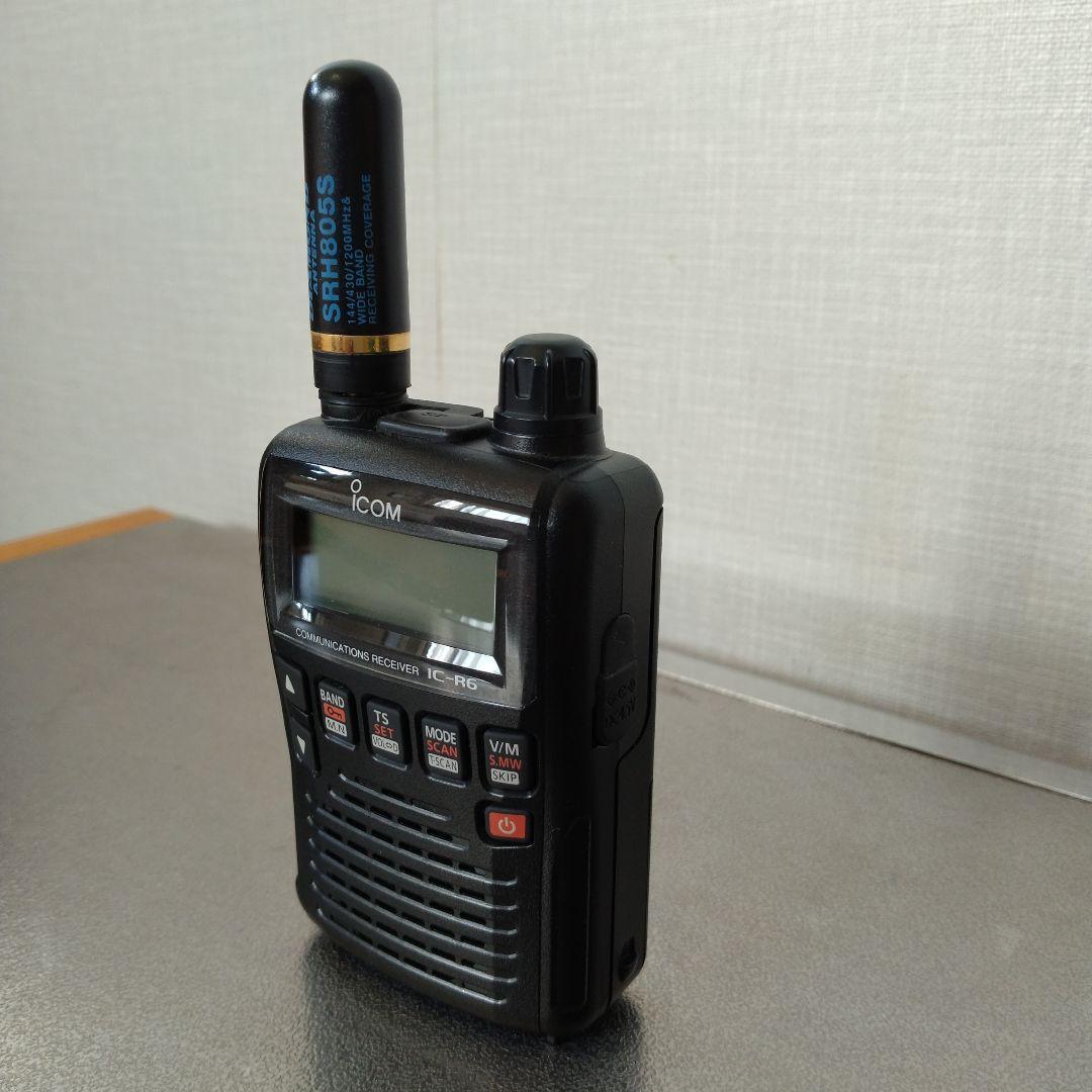 ICOM IC-R6 受信機 DIAMOND SRH805S アンテナ