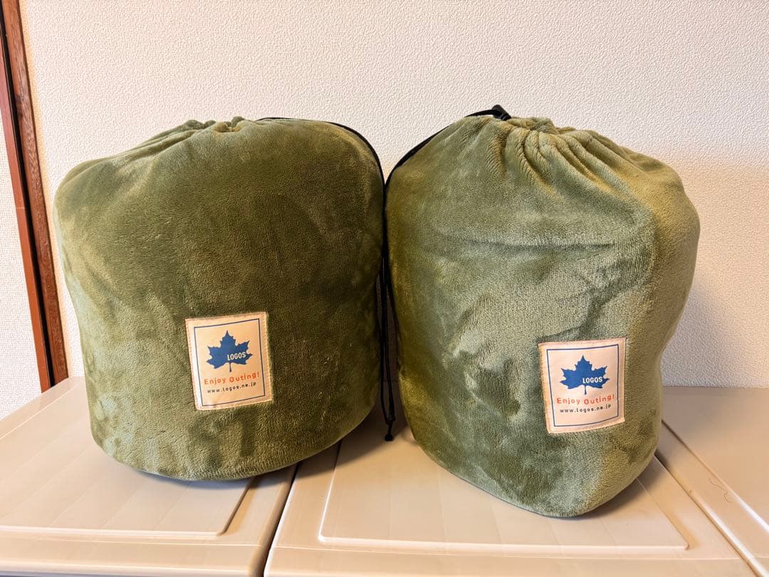 LOGOS 丸洗い寝袋　封筒型　あったかシュラフ