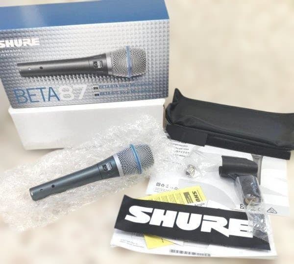 極上美品　★SHURE BETA 87A コンデンサーマイク★ 付属多数