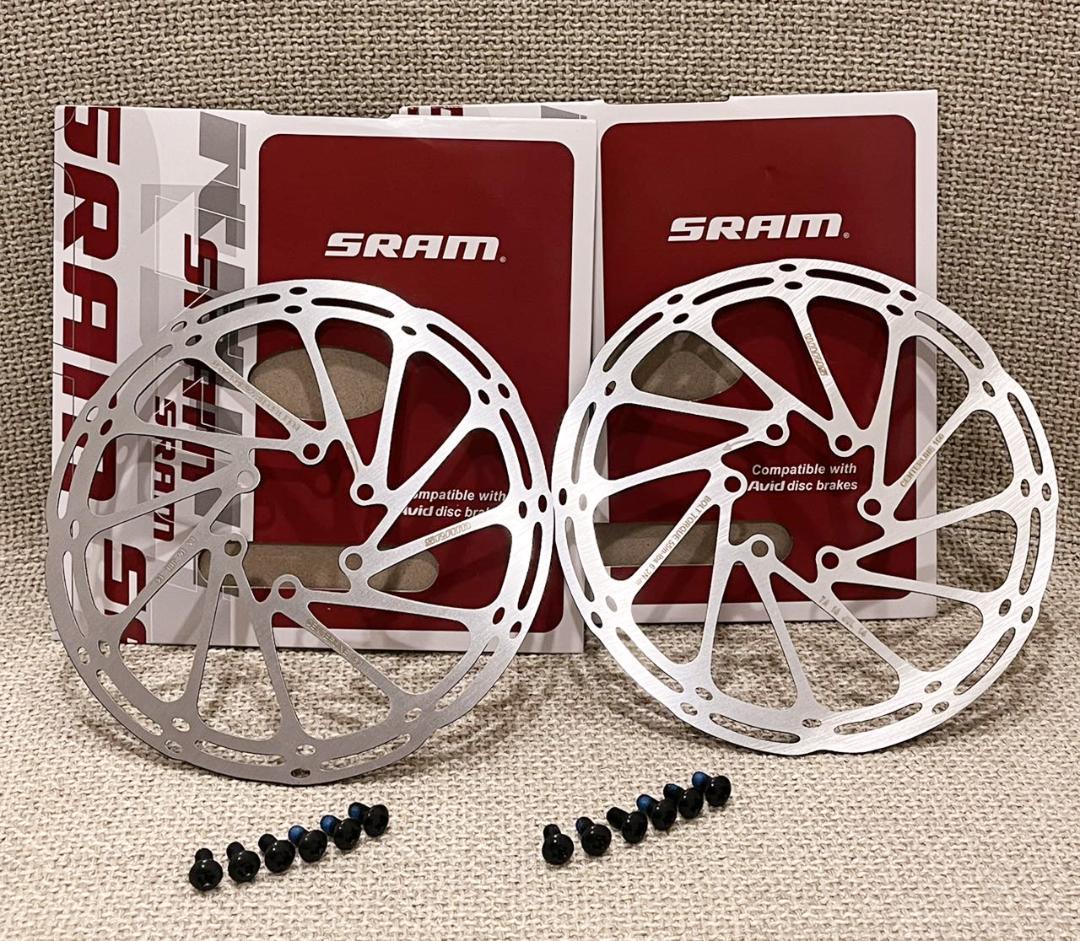 シマノMT200油圧ブレーキ+SRAM160mmローター２枚