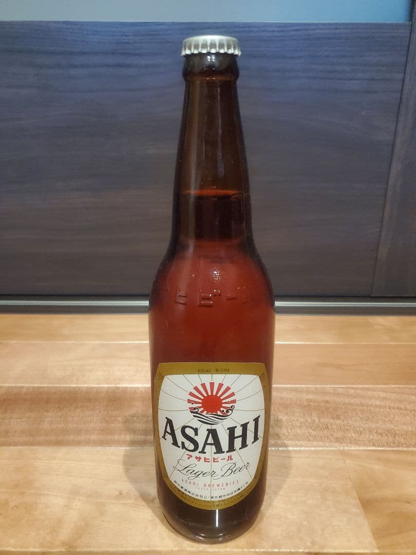 アサヒビール　瓶ビール　レトロ　12本箱付き