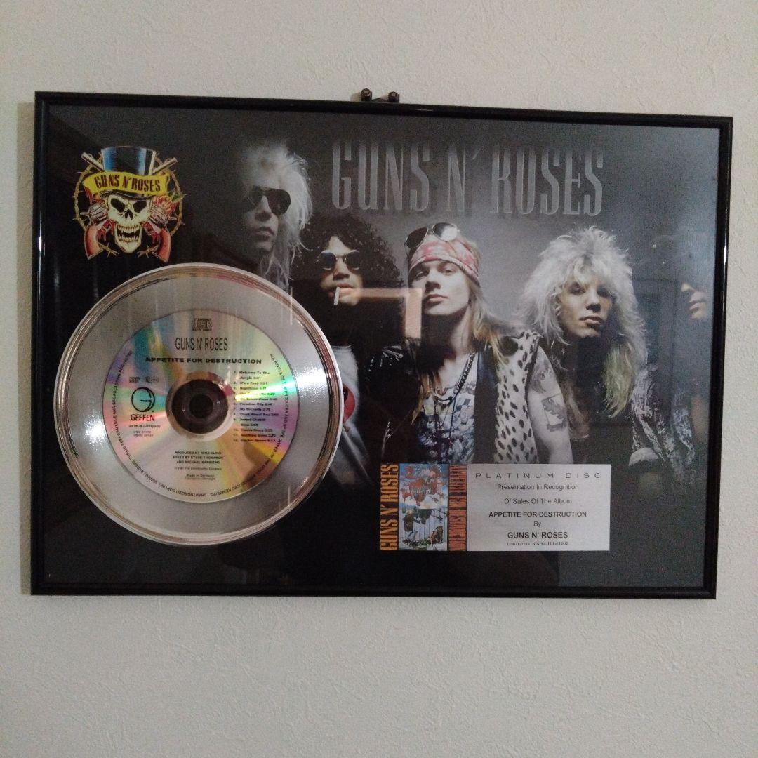 Guns'n'Roses Plutinum Disc.額装品