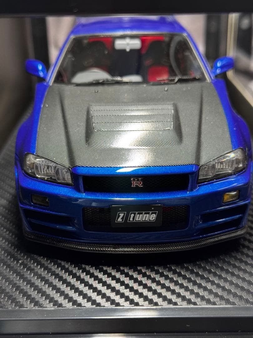 IG0017 ニスモ R34 GT-R Zチューン ベイサイドブルー 限定140