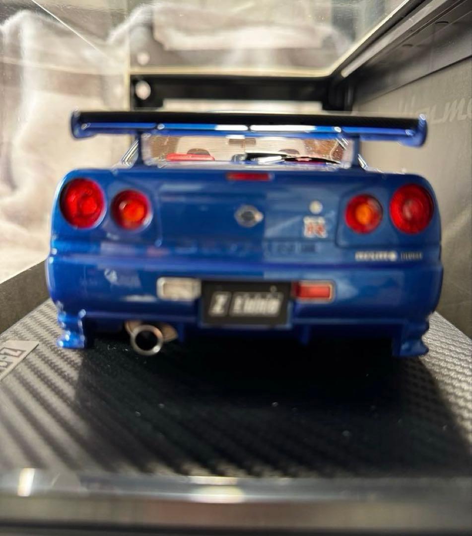 IG0017 ニスモ R34 GT-R Zチューン ベイサイドブルー 限定140