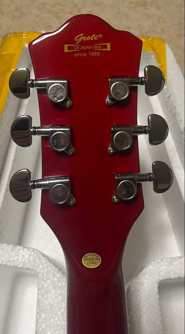 ギター GROTE Jazz Electric Guitar Semi(RED)