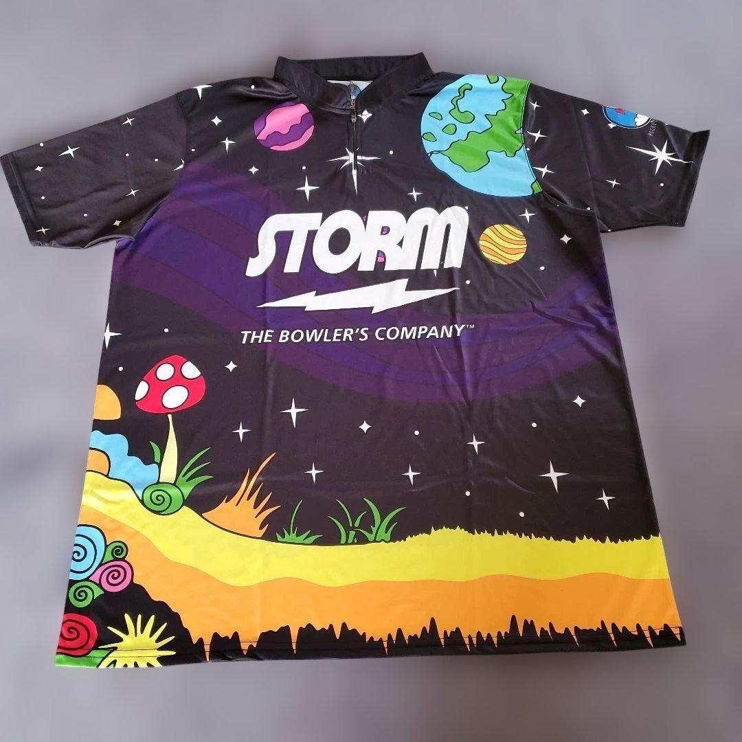 ✨新品✨ボウリングウェア　【3XL】　STORM　　ブラック　カラフル