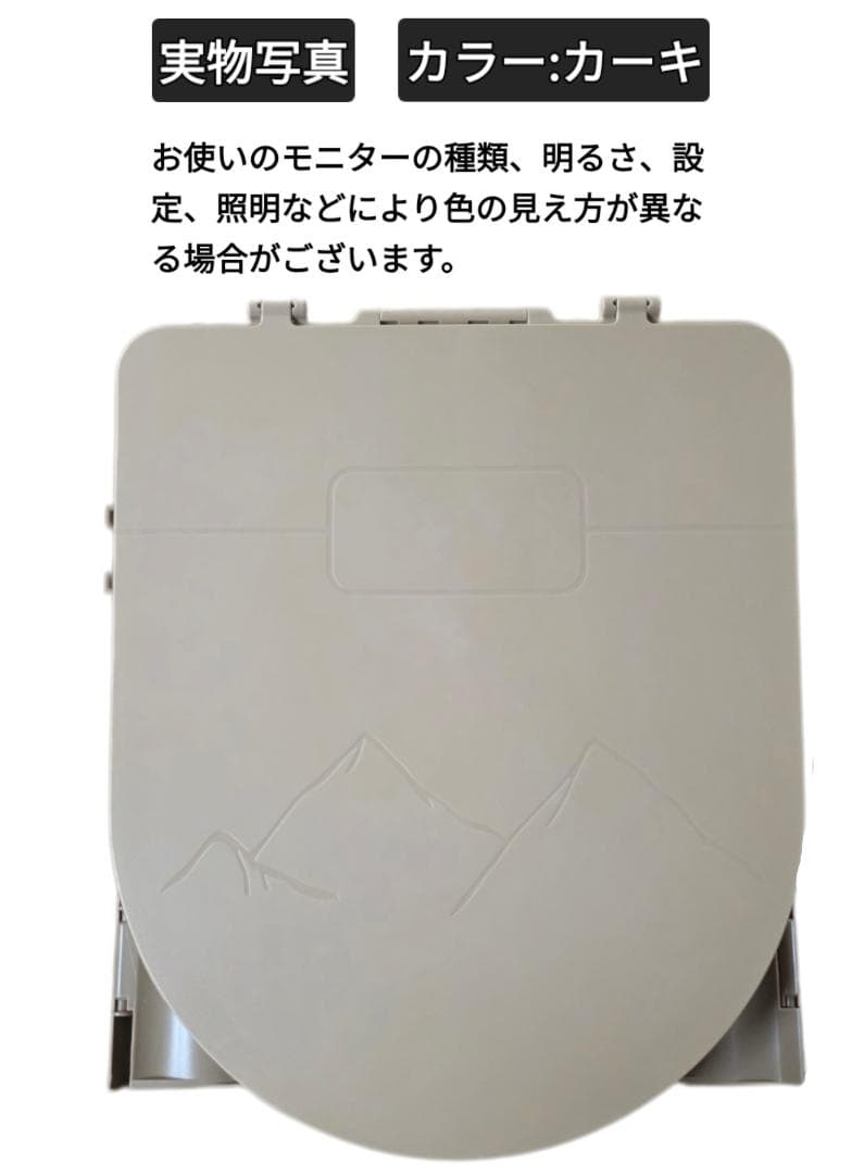 携帯トイレ1個 凝固剤10g500個 汚物袋500袋 カーキ 防災グッズ 簡易